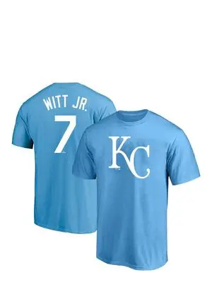 Profile Fanatics Bobby Witt Jr. Royal Kansas City Royals Big & Tall Name & Number T-shirt - Light Blue