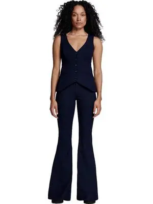 Smythe Bootcut Stretch Trousers - Deep Navy