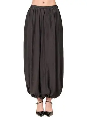 MAUDE CLUB Talia Balloon Pants - Black