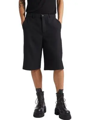 RICK OWENS Rick Owens Tailored Wool Whipcord Work Shorts