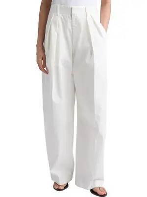 KALLMEYER Joel Pleated Trousers - Ivory