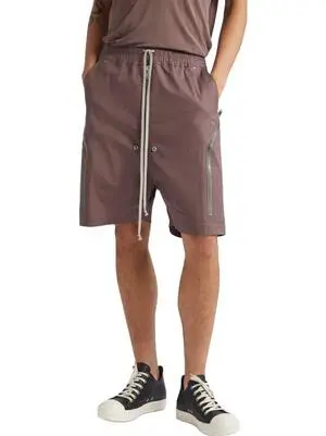 Rick Owens Heizer Poplin Shorts - Grape