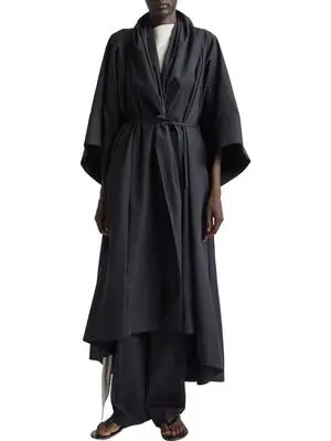KALLMEYER Hugo Starched Cotton Poplin Summer Cloak - Black