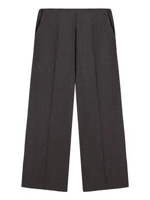 NOCTURNE Wide Leg Fluid Pants - Anthracite