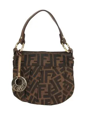 FWRD RENEW Fendi Zucca Mini Chef Shoulder Bag - Brown
