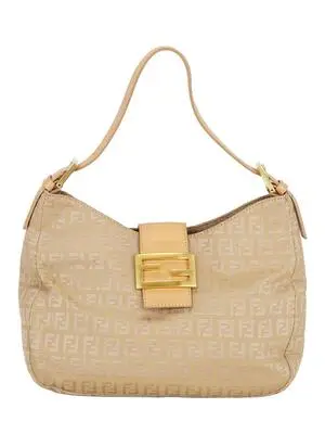 FWRD RENEW Fendi Zucchino Hobo Bag - Neutral