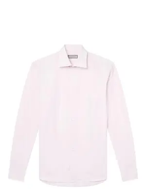 Canali Cotton-poplin Shirt - Pink