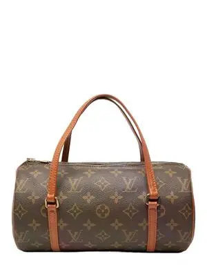 LOUIS VUITTON 1991 Monogram Papillon 26 Handbag - Brown