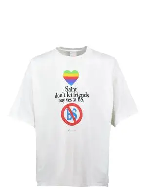 SAINT MXXXXXX Graphic-print T-shirt - White
