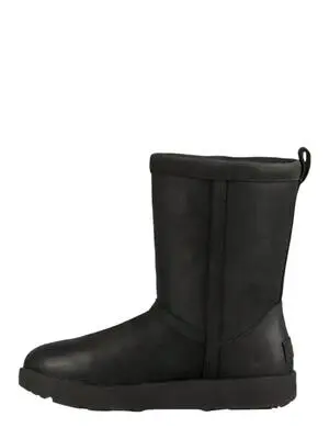 UGG Classic Short Ii Leather Boots - Black