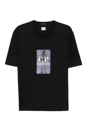 C.P. COMPANY Logo-print T-shirt - Black