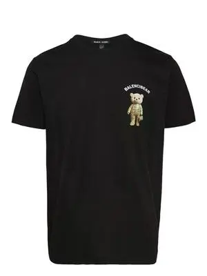 BLACK SCORE Balencibear Graphic-print T-shirt - Black