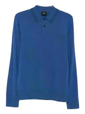 Paul Smith Long-sleeve Polo Shirt - Blue