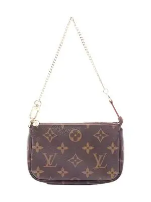 LOUIS VUITTON 2021 Monogram Mini Pochette Accessoires Handbag - Brown