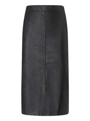 Pinko Nappa-leather Effect Pencil Skirt - Black