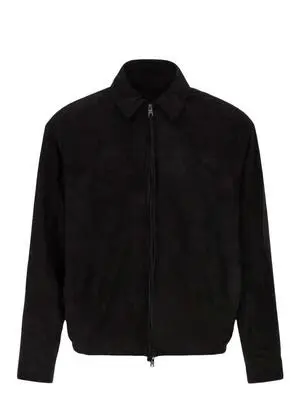 GIORGIO BRATO Suede Shirt Jacket - Black
