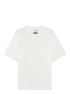 ROY ROGER'S Piqué Chest-pocket T-shirt - Neutrals