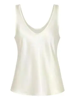 Enza Costa Silk Tank Top - White