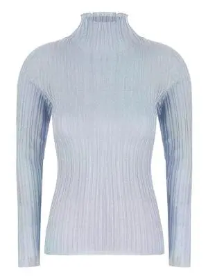 Fabiana Filippi Ribbed-knit High-neck Sweater - Blue