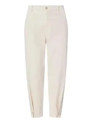 Liu Jo Boyfriend Velvet Trousers - Neutrals
