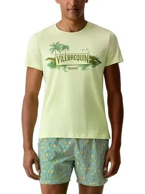 Vilebrequin Thom Logo-print Short-sleeve T-shirt - Green