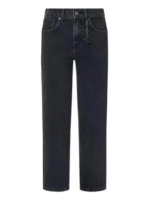 Liu Jo Boyfriend Jeans With Distressed Details - Black