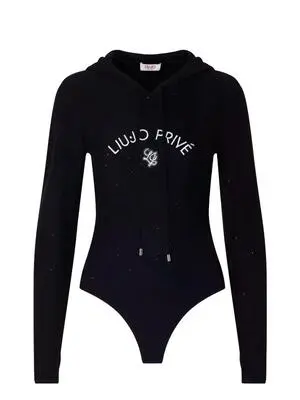 LIU JO LIU JO Knit Bodysuit With Hood And Sequins