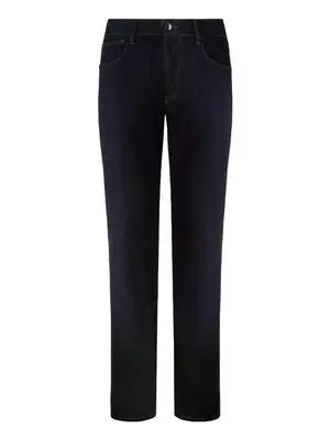 Pal Zileri Contrast-stitch Five-pocket Jeans - Blue