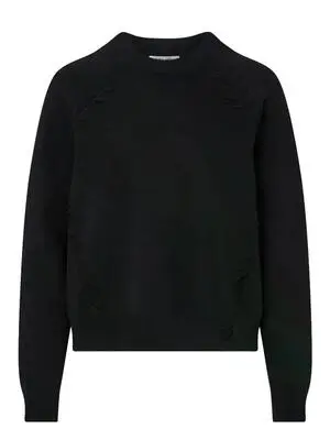Liu Jo Braided Detail Boxy Sweater - Black