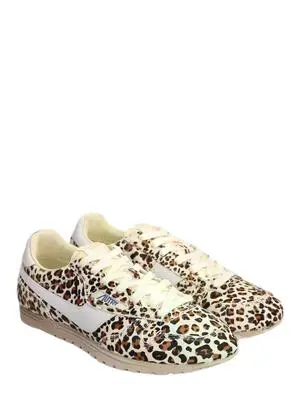 AUTRY Windspin Low Leopard-print Leather Sneakers - Neutrals