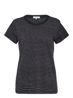 Rag & Bone Slub Striped T-shirt - Black