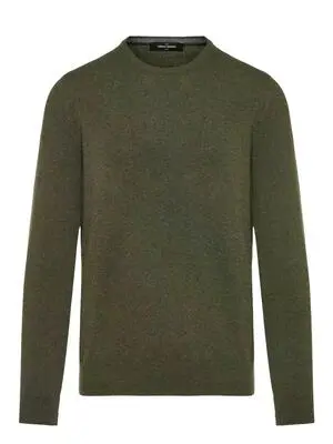 GRAN SASSO Crew Neck Long Sleeve Sweater - Green