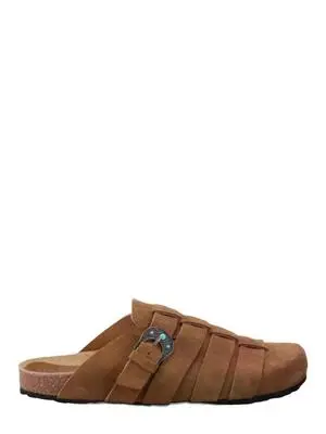 TAJI TAJI Buckle-Fastening Cage Mules
