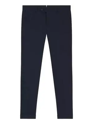 BOSS Slim-fit Trousers With Cuffed Hem - Blue