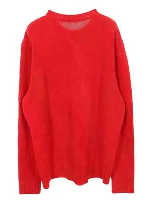 Balenciaga Jacquard Crewneck Sweater - Red