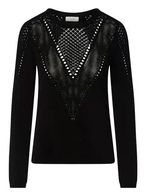 Liu Jo Knit Top With Cut-out Detail - Black