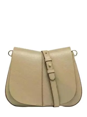 GIANNI CHIARINI Medium Helena Leather Shoulder Bag - Neutrals