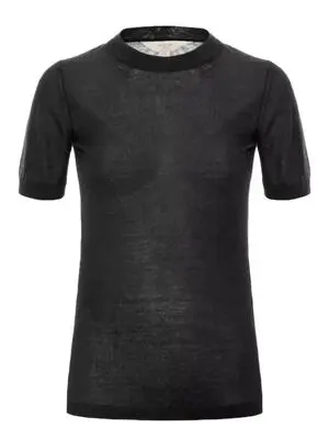 MALO Malo Short-Sleeve Cashmere Sweater