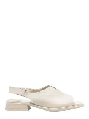 SERGIO MORETTI FIRENZE Open Toe Slingback Sandals - Neutrals