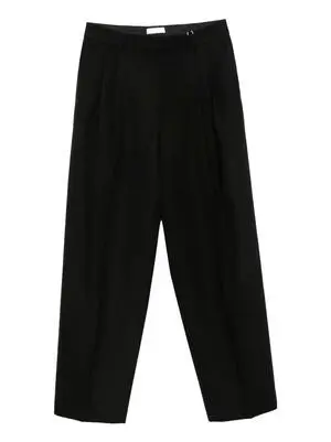 TOTEME Pleated Straight-leg Trousers - Black