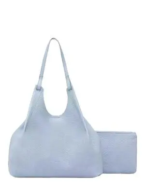 GIANNI CHIARINI Large Grained Shoulder Bag - Blue