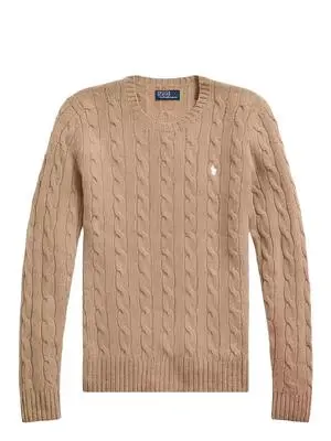 Polo Ralph Lauren Cable Knit Crewneck Sweater - Neutrals