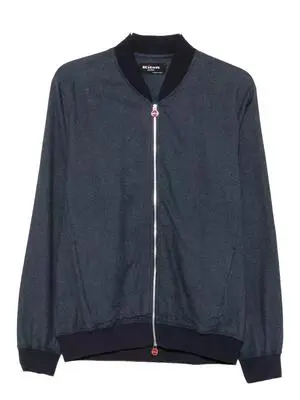 Kiton Zip-up Bomber Jacket - Blue