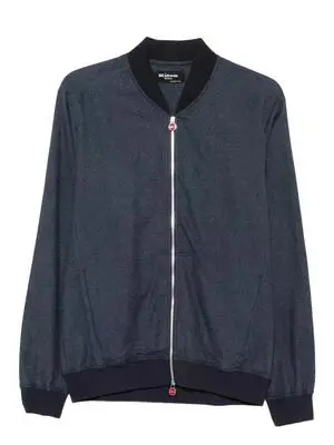 Kiton Zip-up Bomber Jacket - Blue