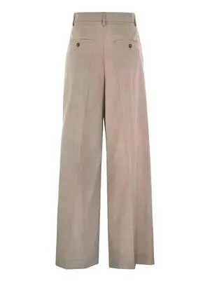 Max Mara Tailored Trousers With Belt Loops - Grey