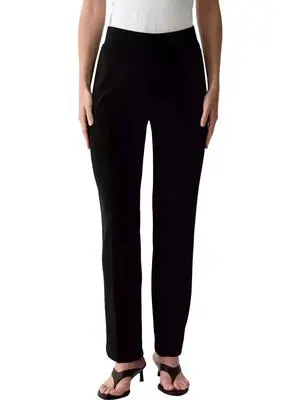 Joseph Ribkoff Tailored Straight-leg Trousers - Black