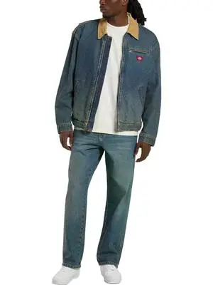 Dickies Baggy Tapered Jeans With Whiskering Effect - Blue