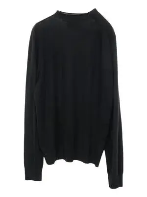 Hermès Wool Knitted Sweater With Shoulder Button Detail - Black