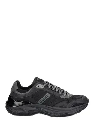 Guess Squan" Logo-patch Sneakers - Black