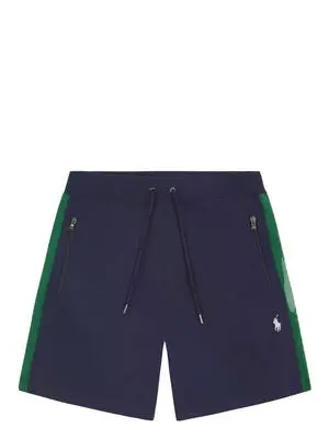 Polo Ralph Lauren Double-knit Mesh Shorts With Side Stripe Detail - Blue